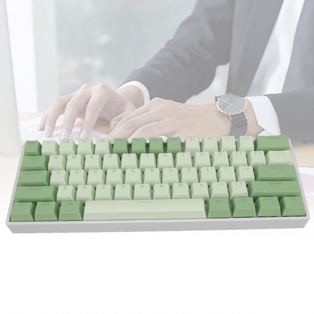 Guli Mechanical Keypad Blue Switch Keyboard Ergonomic Matcha Theme 61 ...