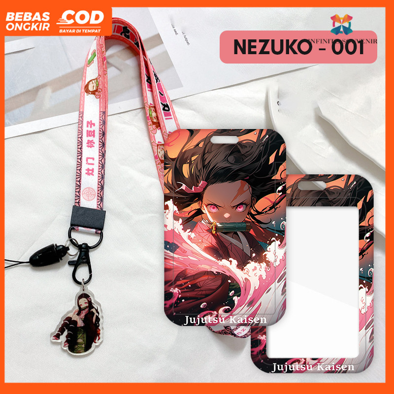 [N003] NEZUKO KAMADO / Name Tag ID Card Holder Demon Slayer Character ...
