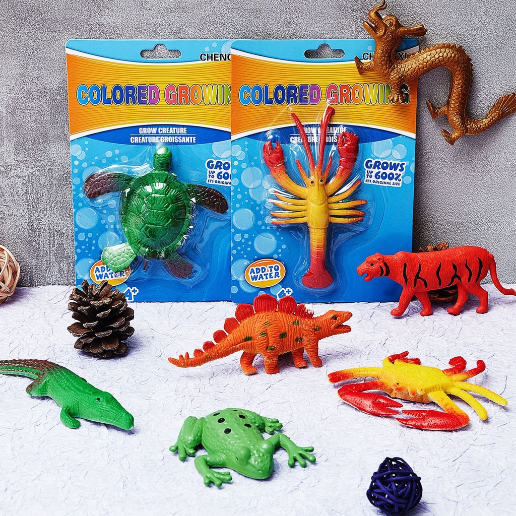 Growing Animal Creature Expandable Sea Creature Set Giant Grow Water ...