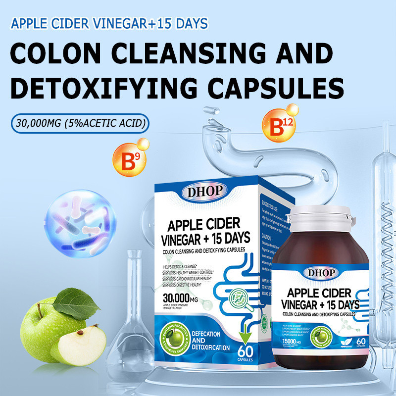 Apple Cider Vinegar capsule Colon cleansing capsule probiotics help ...