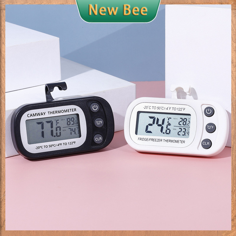 LCD Display Refrigerator Digital Thermometer Magnetic Hanging Freezer ...