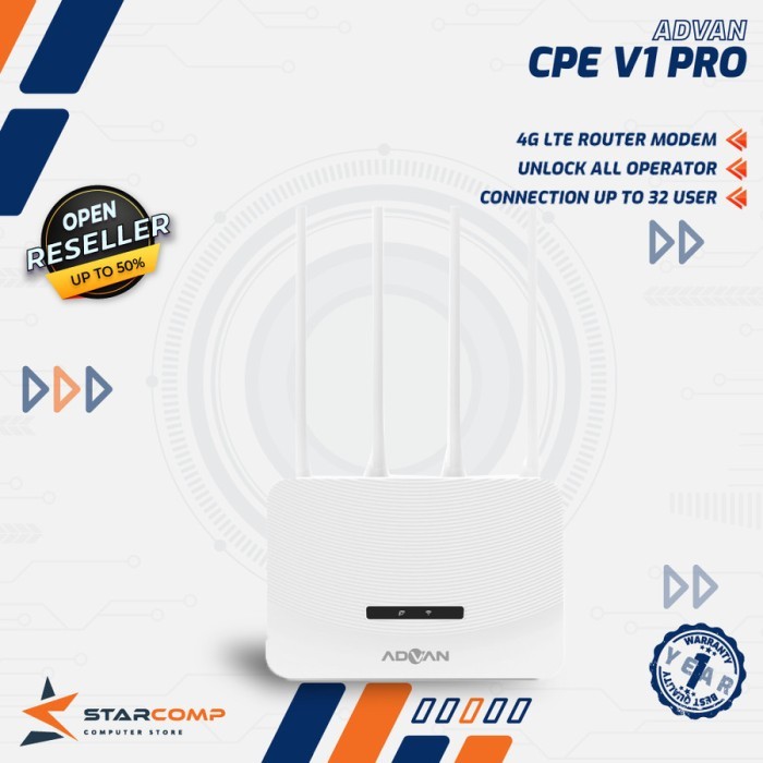 Advan CPE V1 PRO Wi-Fi Router Modem 4G LTE Unlock Operator | Shopee ...