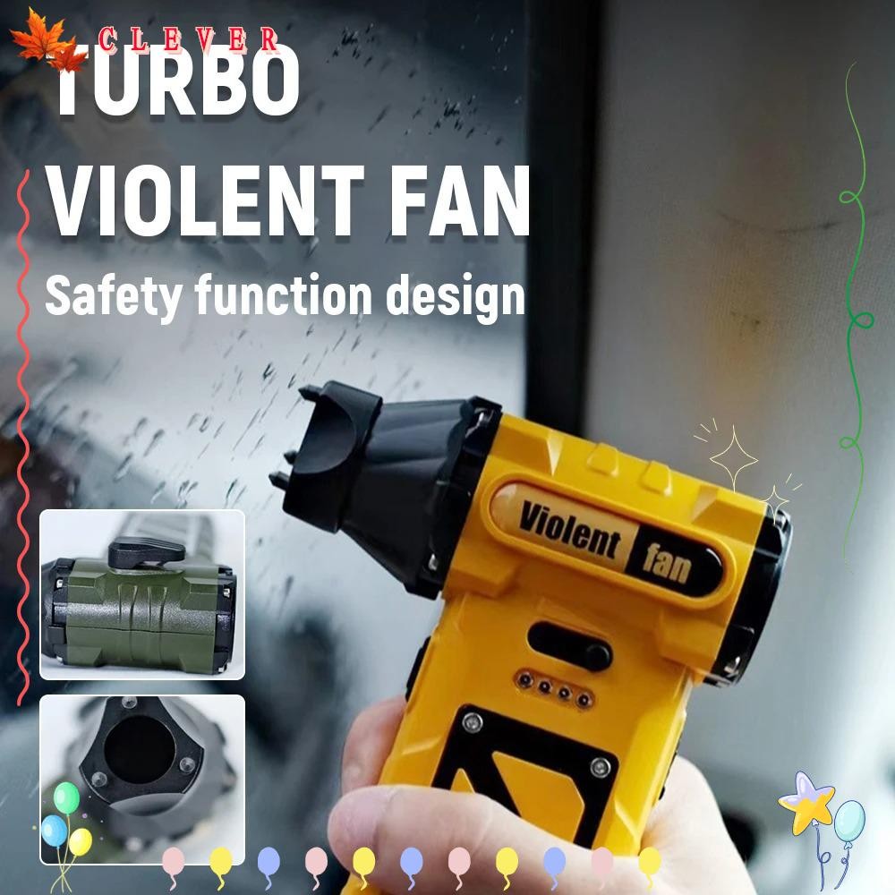 CLEVER Mini Turbo Jet Fan, 110000RPM USB Rechargeable Portable Dust ...