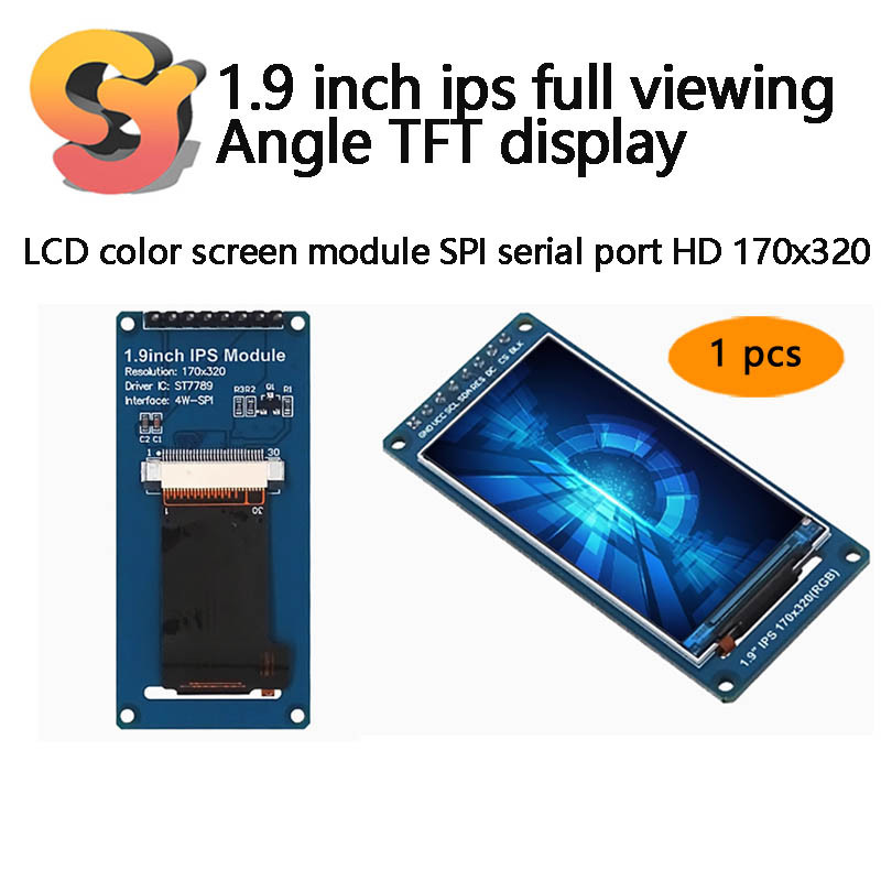 [Ready Stock Supply] 1pcs Brand New 6cm ips Full Viewing Angle TFT Display LCD Screen SPI Serial ...