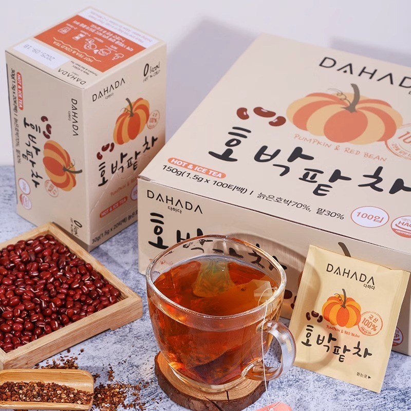 Imported from South Korea DAHADA Red Bean Pumpkin Tea Korean ...