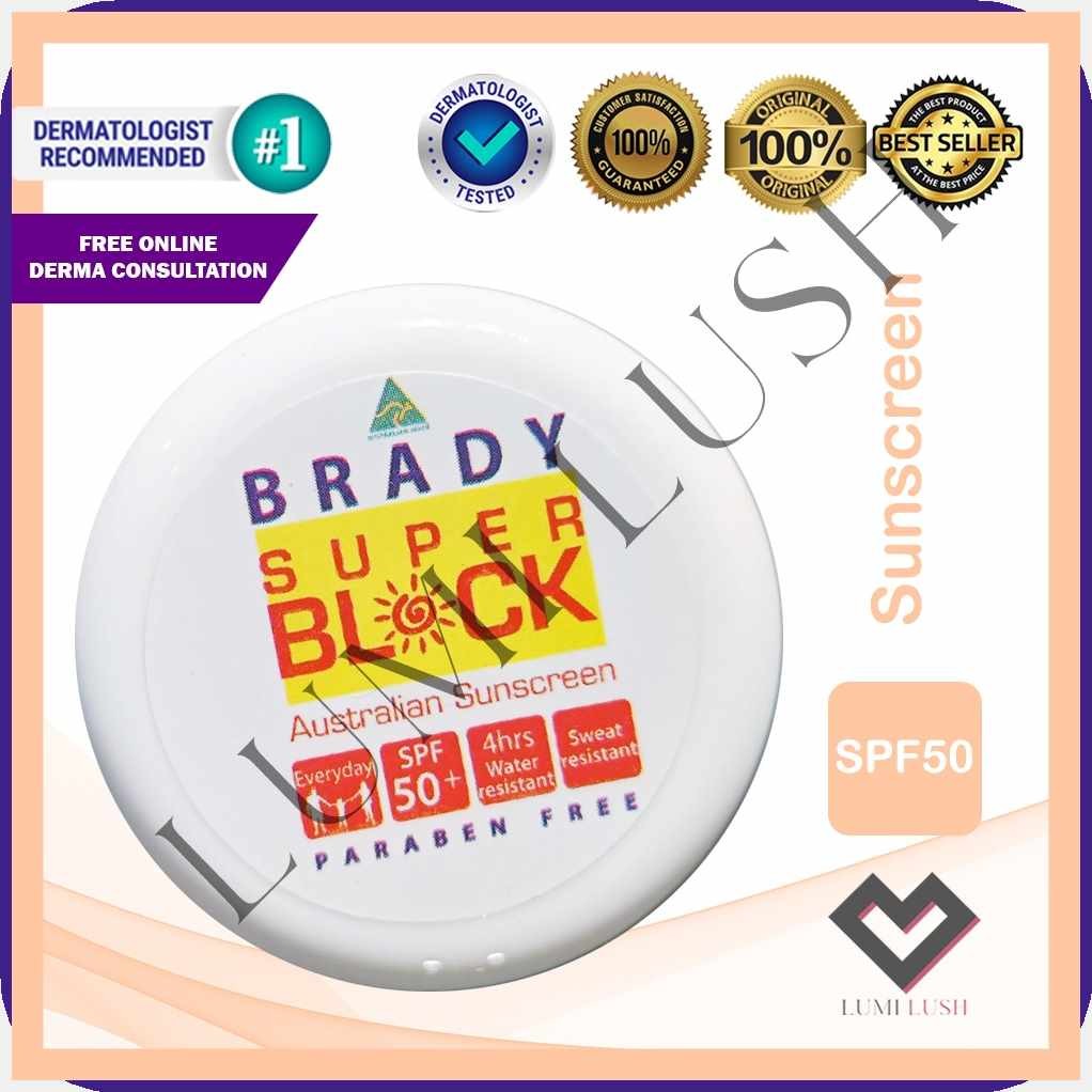 Brady,Bo=Super'p*Block:f%Australian_Nz%Sunscreen^bs$20g^XH$SPF^vl$50^jb ...