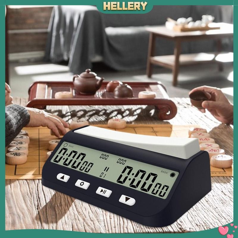 [HelleryPH] Digital Chess Timer Memory Function High Performance Game Stopwatch for Competition ...