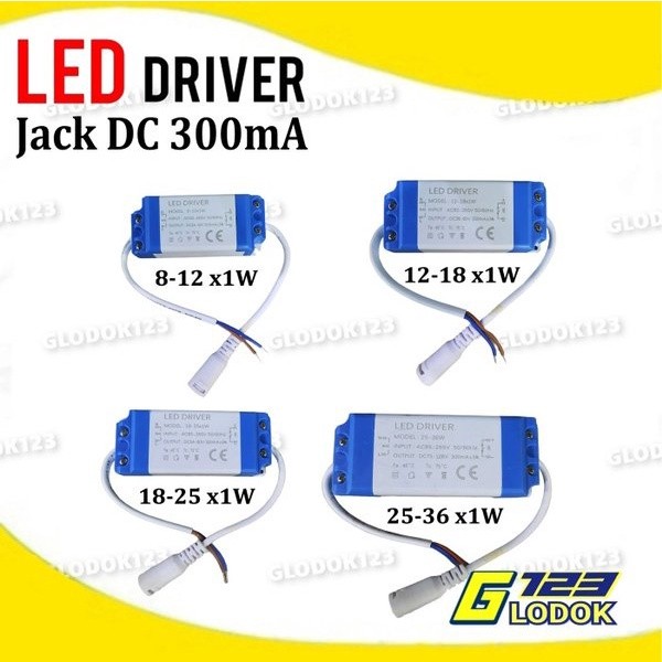 Led Driver Power Supply Downlight Panel 18-25x1W 25-36x1W DC Jack ...