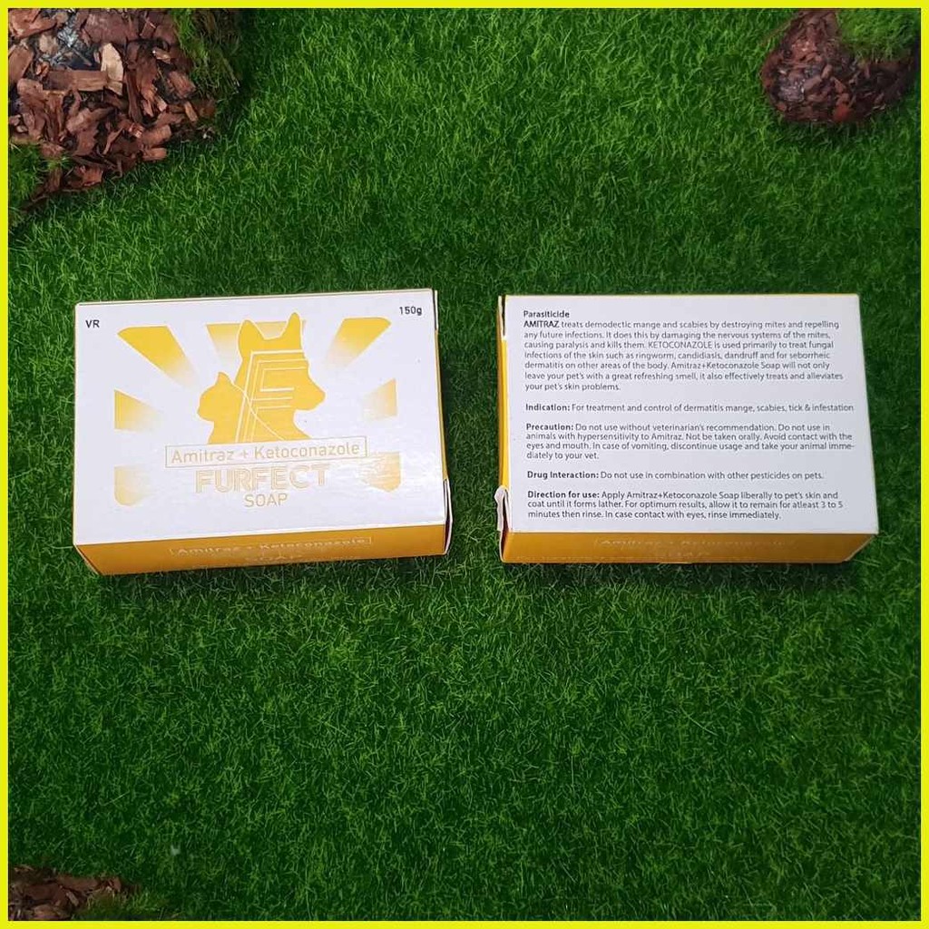 Furfect|u=Soap=C|Amitraz>s}+>l}Ketoconazole>O}150g | Shopee Philippines
