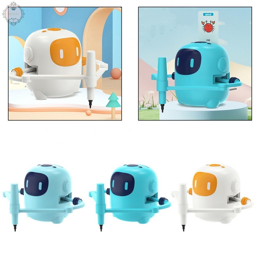 Interactive Drawing Robot Educational Toy with 100 Vocabulary Cards for ...