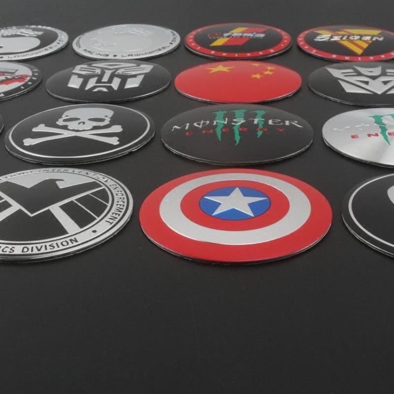 New Product Ready Stock Car Modified Wheel Center Cover Label Sticker ...