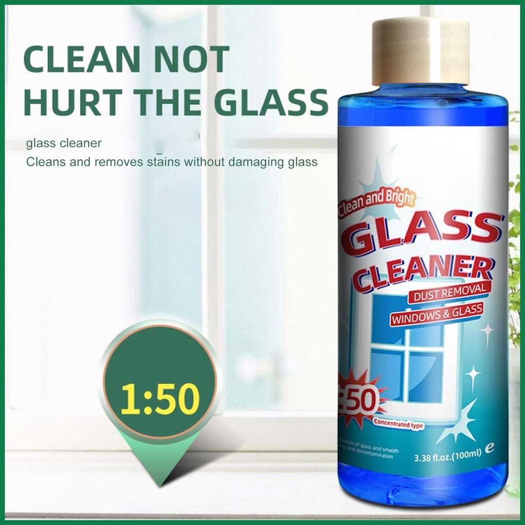 Glass Cleaner Concentrate 100ml Shower Door Cleaner Professional Safe ...
