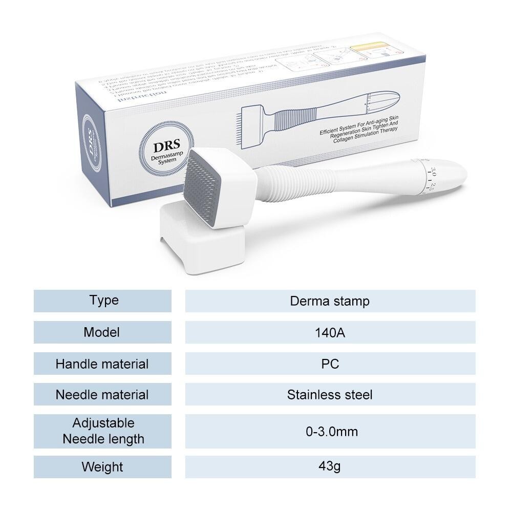 DRS 140A Derma Stamp Adjustable Needle Length Microneedle Real Needle ...