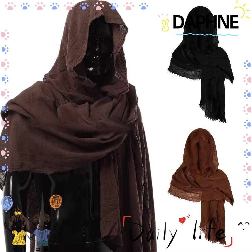 DAPHNE Wrap Cloak, Unisex Lightweight Men's Medieval Pirate Retro Hood ...
