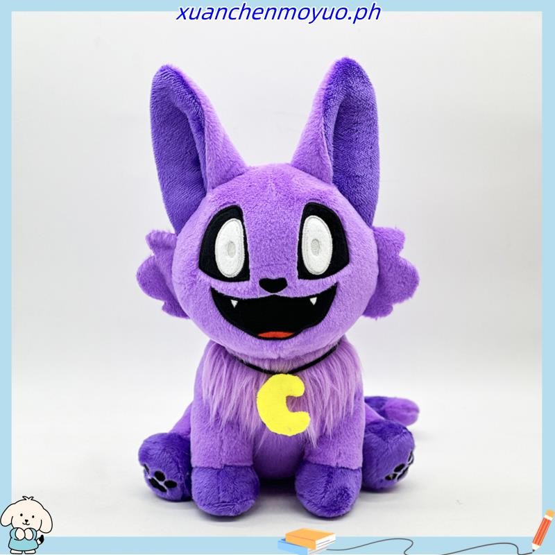 Critters Plushies Purple Cat Smiling Critter Plush Kawaii Cat Nap Toy ...