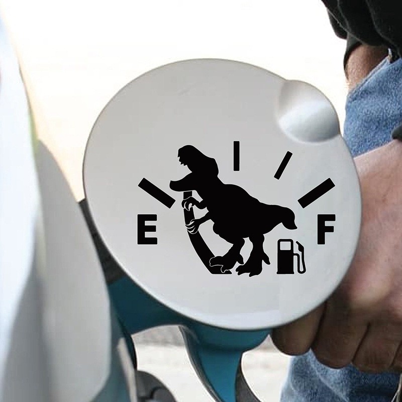 Dinosaur Design Car Gas Fuel Tank Cap Stickers Cute Windows Decor Vinyl ...