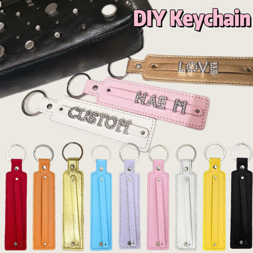 Custom Name Pu Keychain Business Gift Y2K Key Hanging Pendant Car Key ...