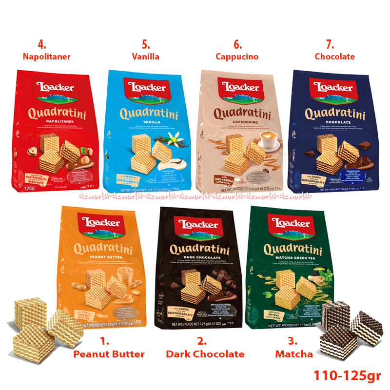 Loacker 125gr Classic Cremkakao Napolitaner Alpine Milk Thins Dark ...