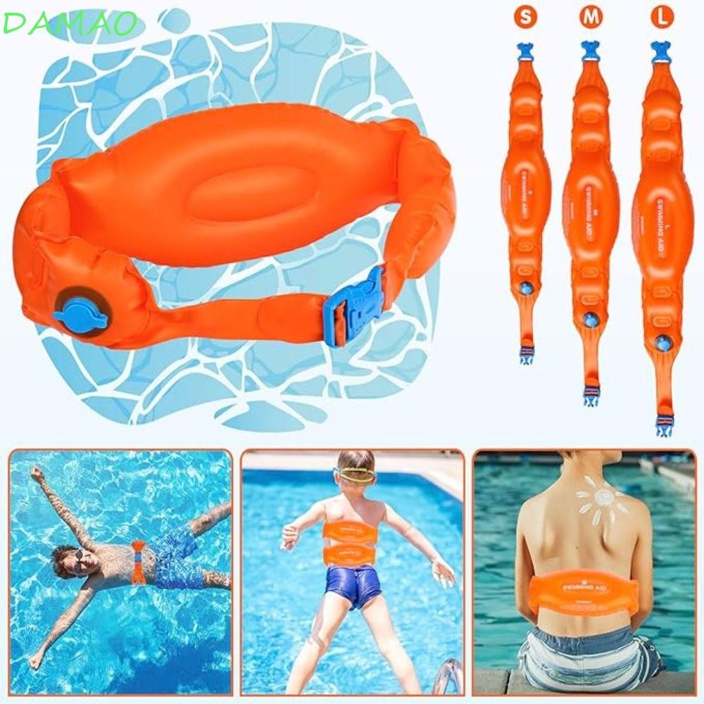 DAMAO Inflatable Swim Belts, Pool Float Floatation Belt Swimming ...