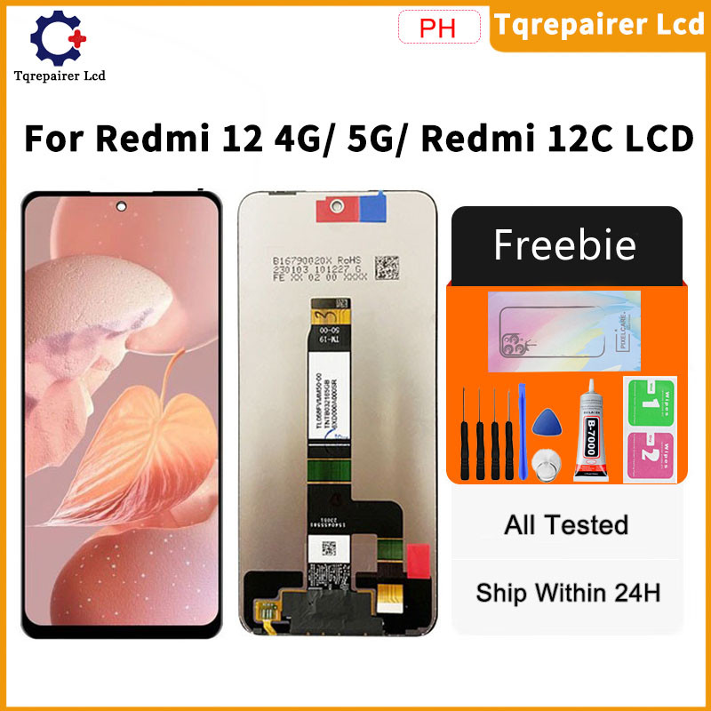 [Tqrepairer LCD ] For Redmi 12 4G/ 5G/ Redmi 12C LCD Display Touch ...
