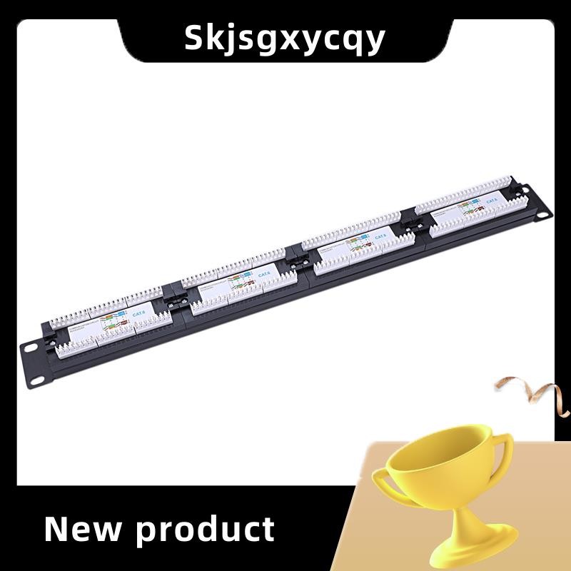 skjsgxycqy UTP 24 Port Rj45 Patch Panel Rack Cable Wall Mounted Bracket ...