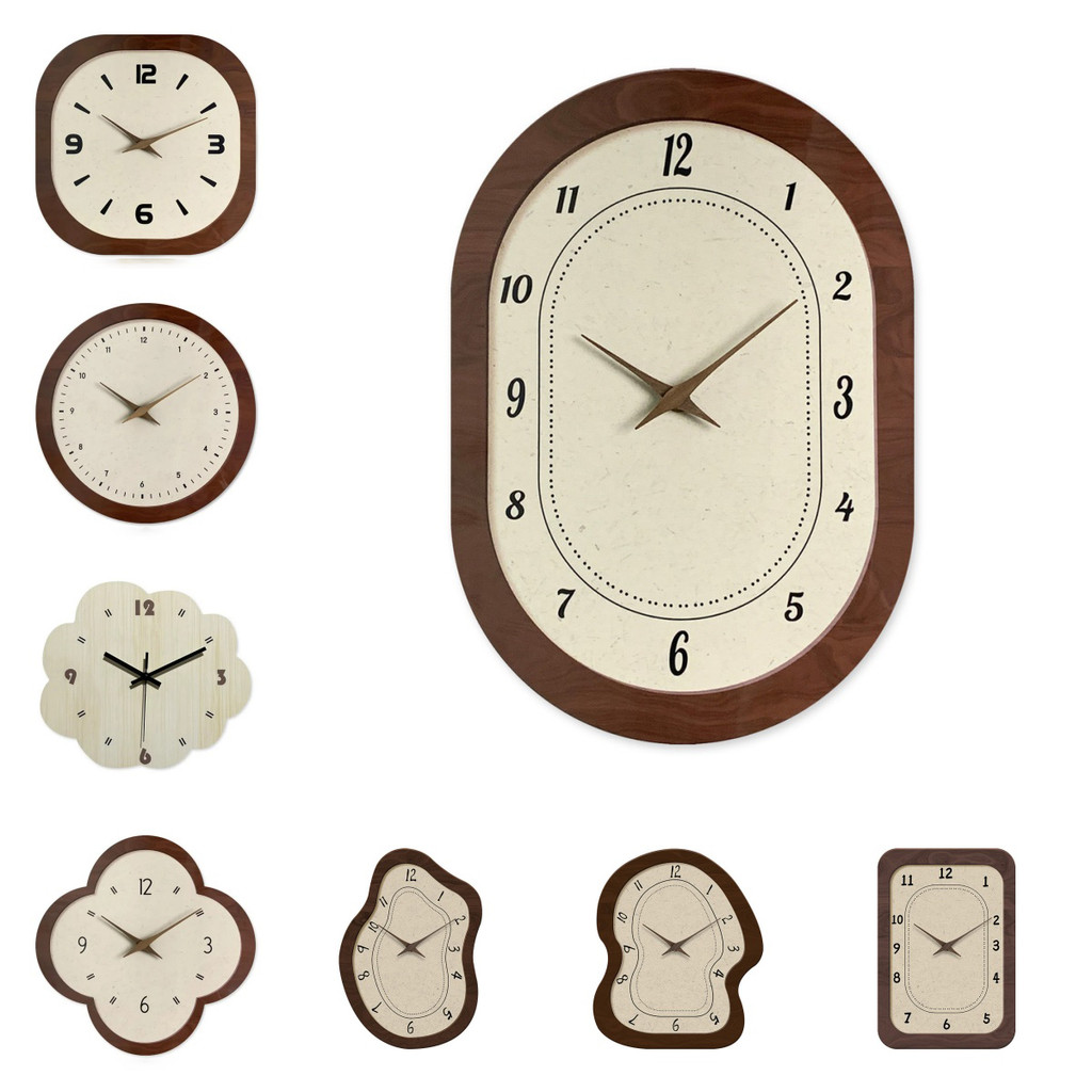 French Vintage Wall Clock Aesthetic Living Room Decor, Mid-century ...
