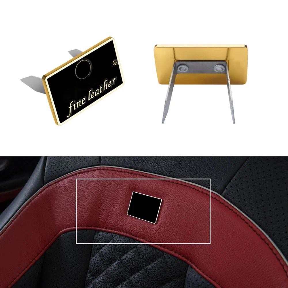 Clip Gold For BRABUS Sticker 2pcs BRABUS Seat Badge Sticker Car Seat ...