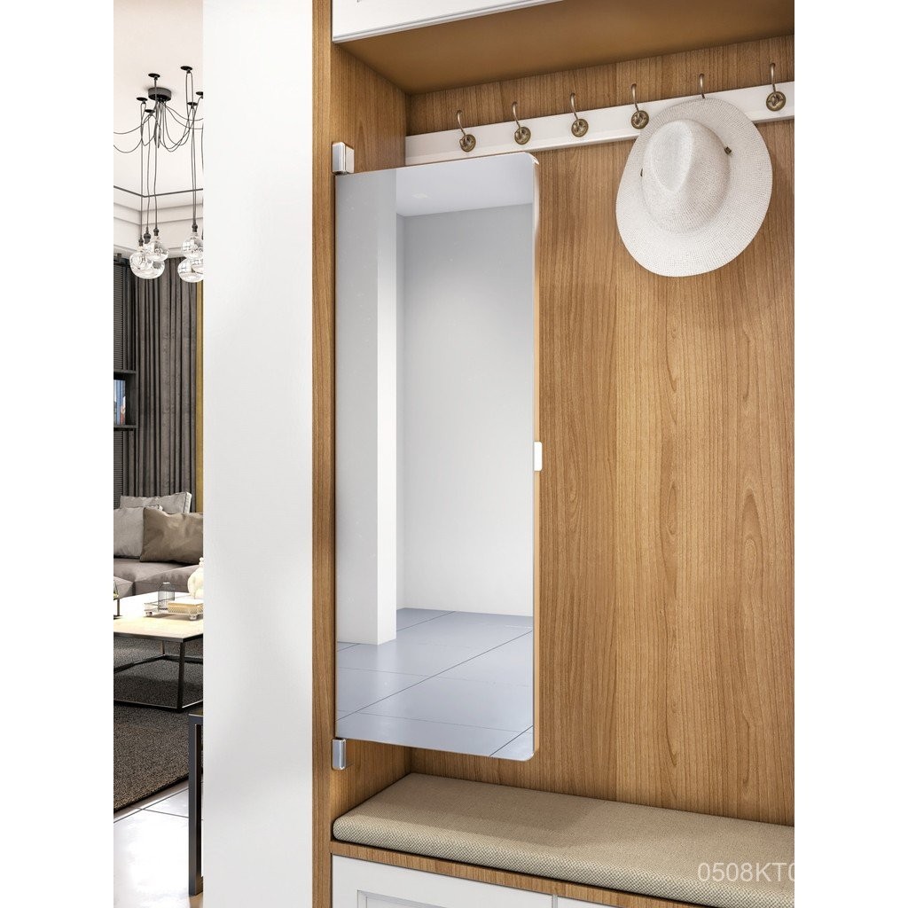 Mirror Dressing Mirror Wardrobe Sliding Closet Mirror Hidden Cabinet ...