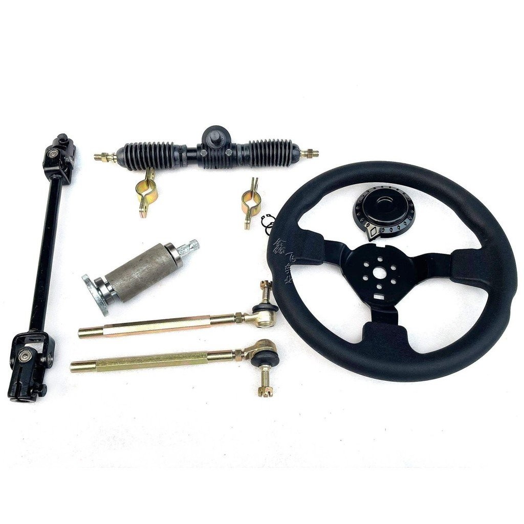 DIY Four-Wheel ATV Go-Kart Steel Tube Car Parts Steering Gear Steering ...