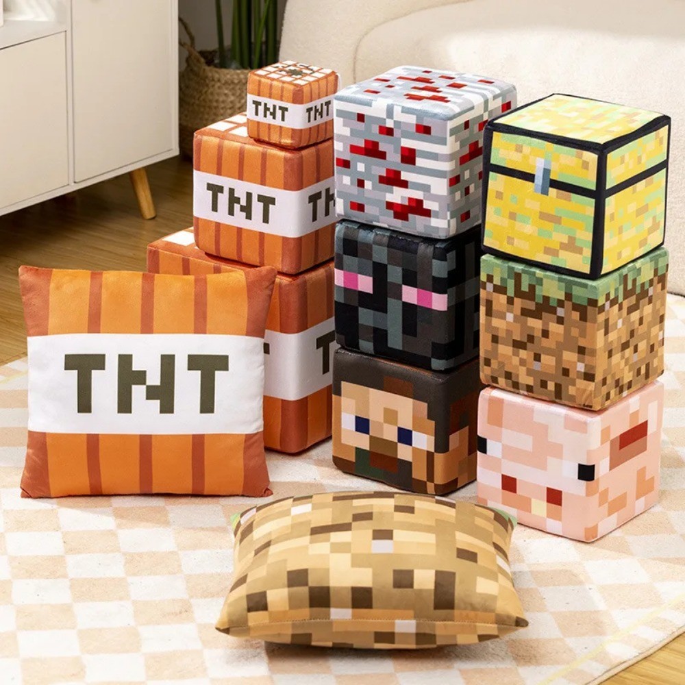 Game MineCraftion TNT Figure Stuffed Plush Doll Model Toys Minecraft ...