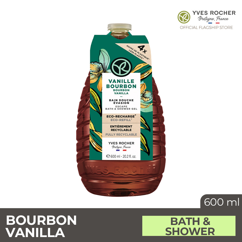 Yves Rocher Bourbon Vanilla Body Wash Shower Gel Eco-Refill 600ml for ...