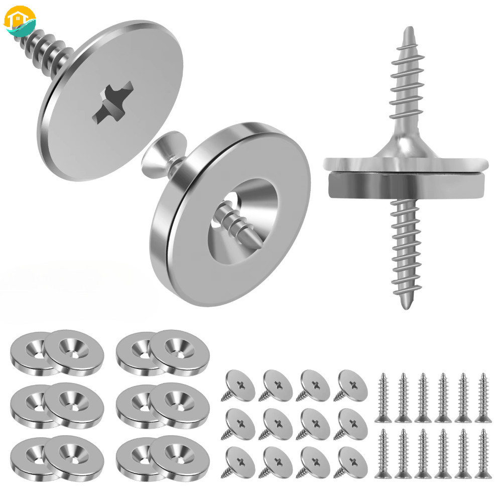 Magnetic Cabinet Door Catch Closer with Screw Hidden Metal Anti-rust ...
