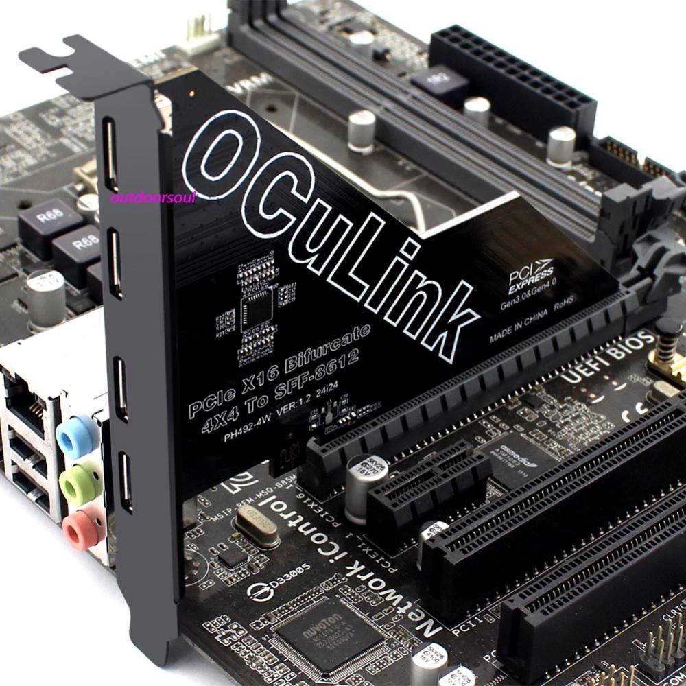 PCIE External Oculink SFF-8612 SFF-8611 Adapter PCIe 4.0 X16 To Oculink ...