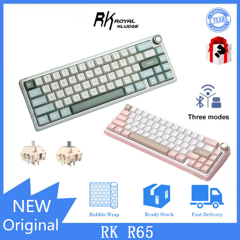RK R65 three mode RGB customized mechanical keyboard | Shopee Philippines