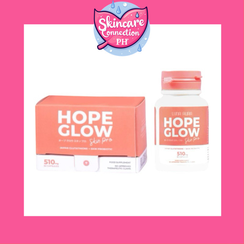 Luna Aura Hope Glow Skin Pro Japan Glutathione + Skin Probiotic 30 ...