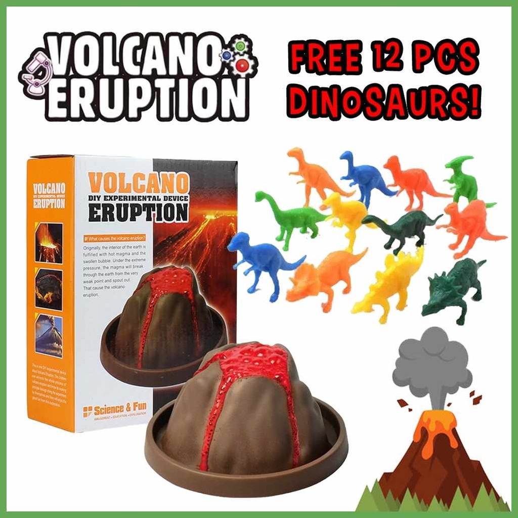 Volcano=bi[Eruption$i^Kit^B$w/^LP$12^VU$Dinosaurs!^FS$Kid^IO$Scientist ...