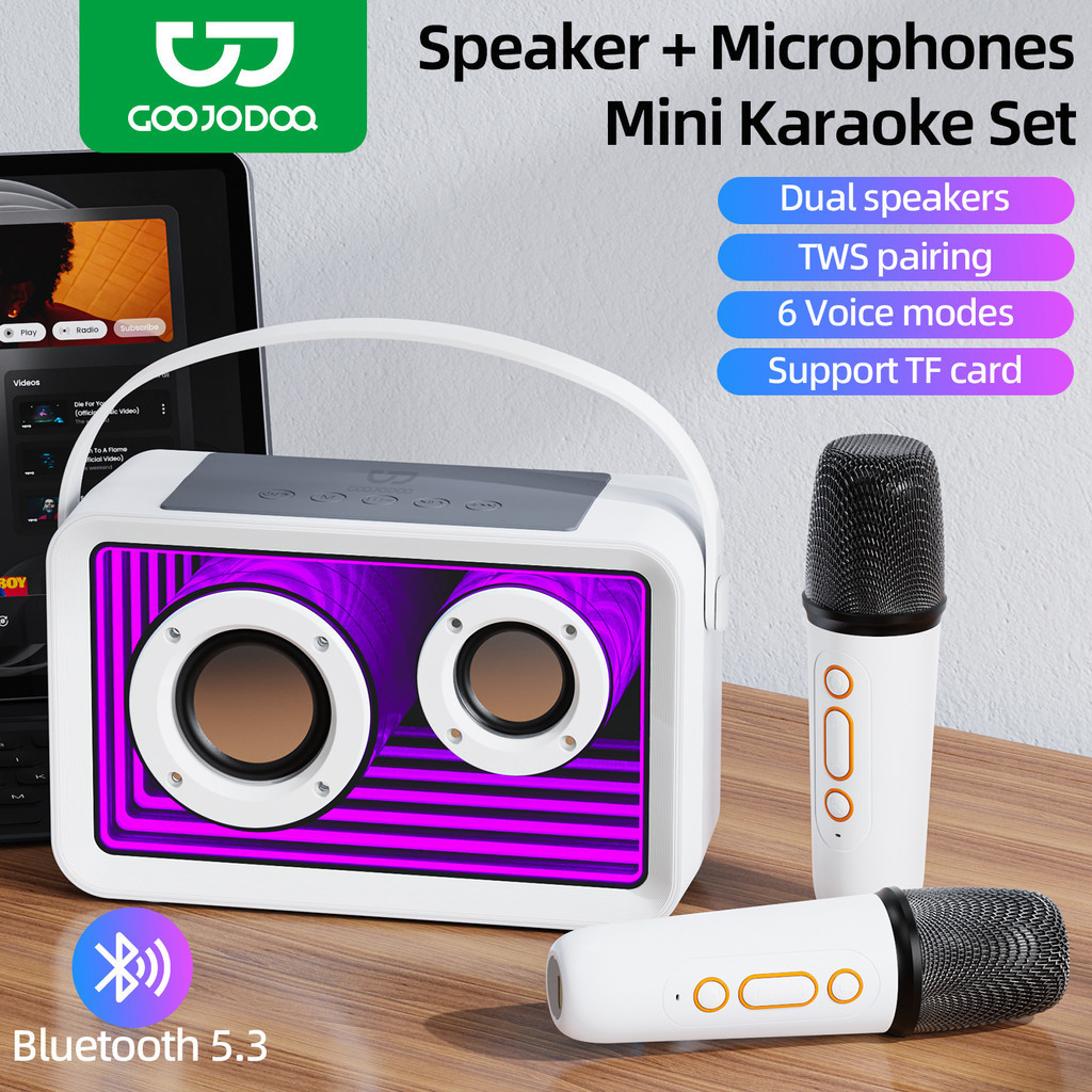 GOOJODOQ Multi functional Mini Karaoke Set with 4 connection modes and ...
