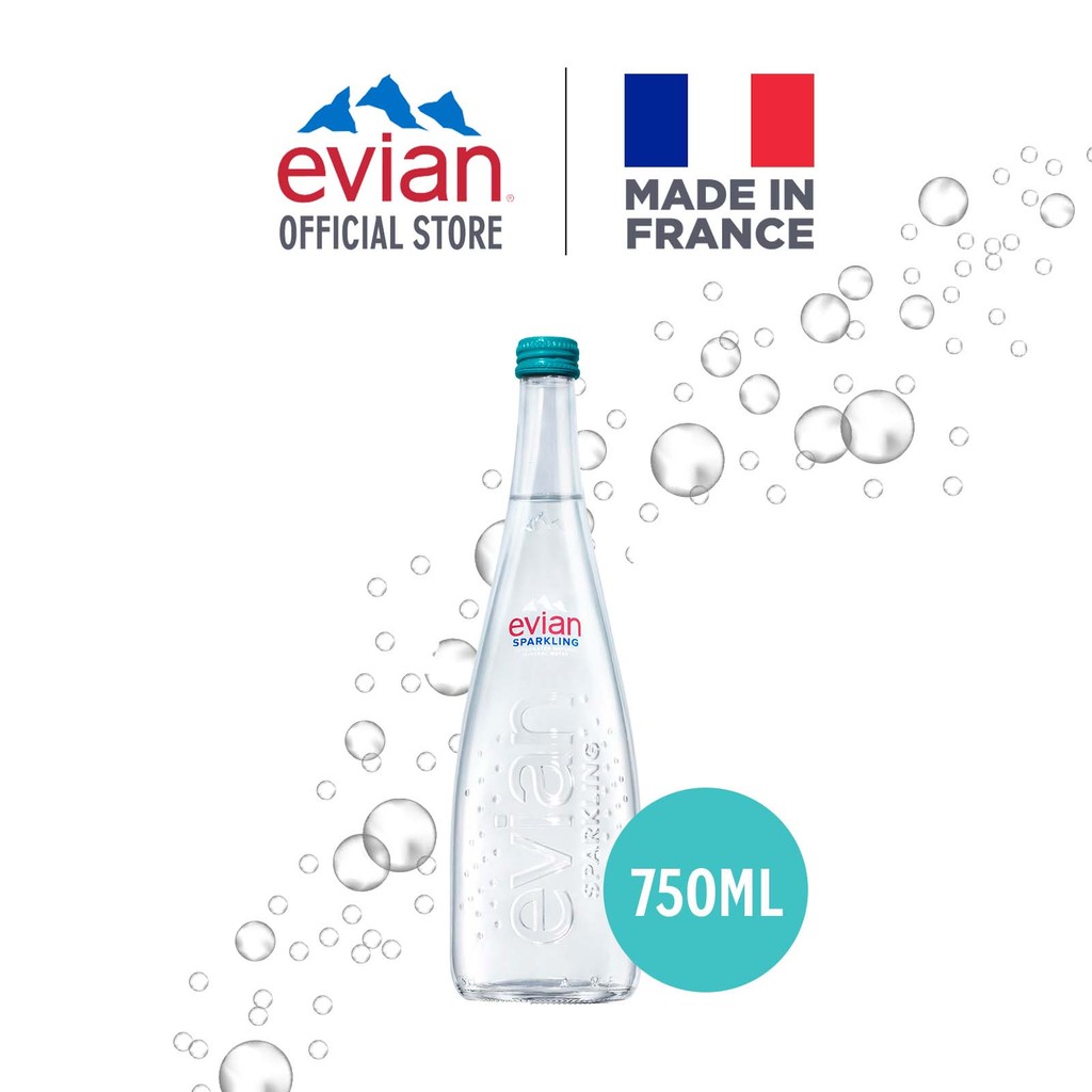 EVIAN Natural Sparkling Water 750ml | Shopee Philippines