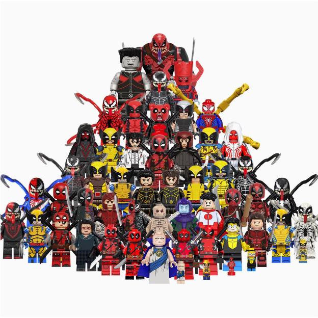 Superhero Action Figures Deadpool Wolverine Venompool Galactuspool ...