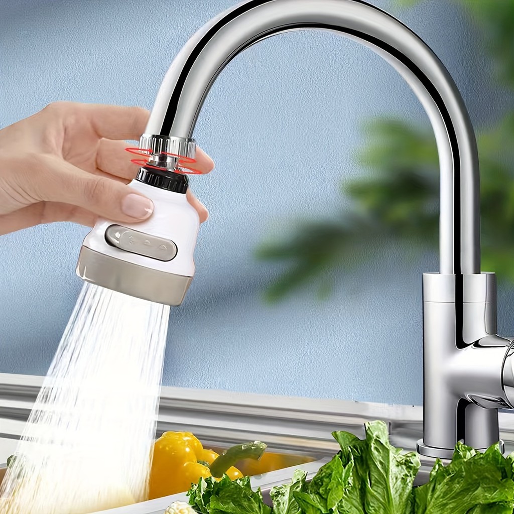 A Rotatable Kitchen Faucet Nozzle 360 Degree, 3-Speed Adjustable Spray ...