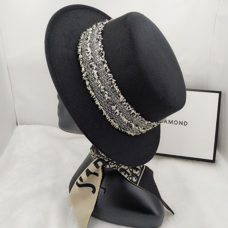 Wide-brimmed Trendy Female Ladies British Style Small Top Hat Autumn ...
