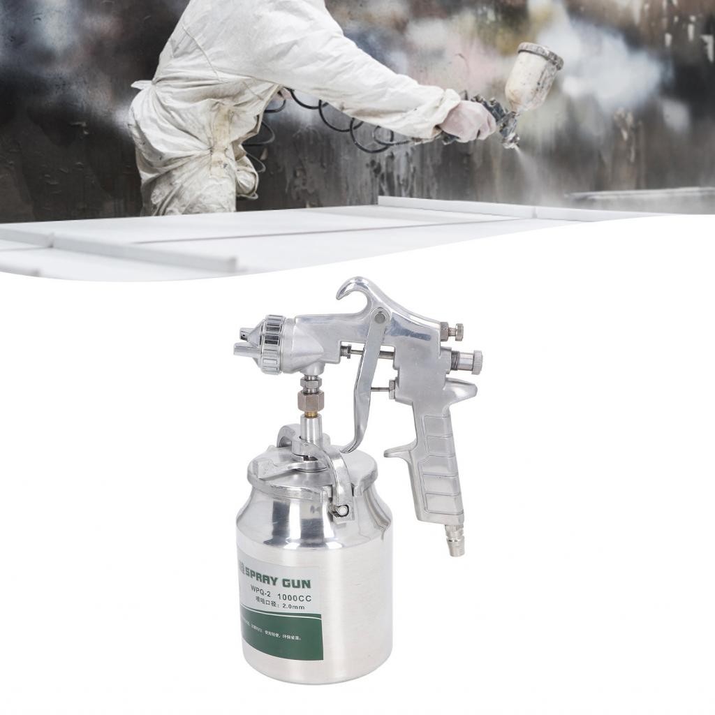 Air Paint Sprayer Gun 1000CC Easy Using Fluid Control Adjustment ...