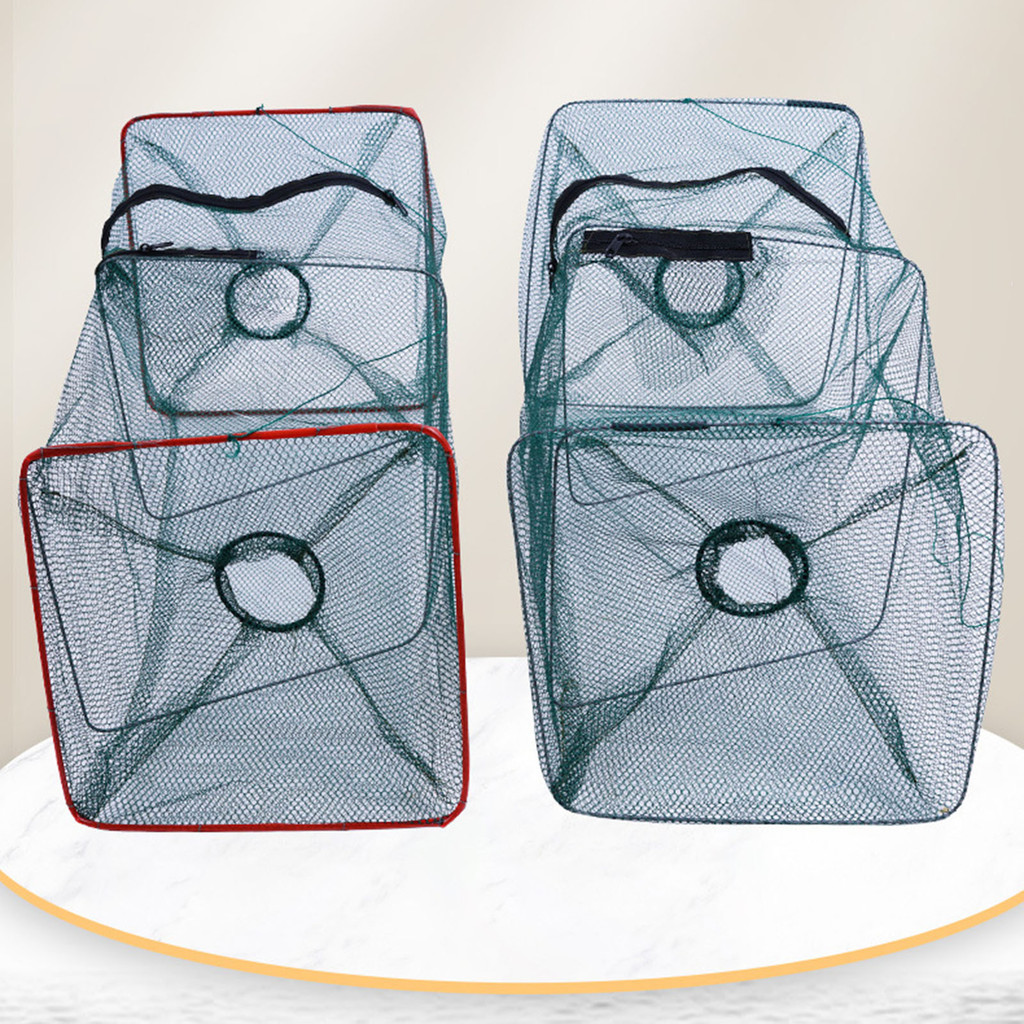 Crab Trap Crawfish Trap Double Hole Rntry Fishing Nets with Ruggedized ...