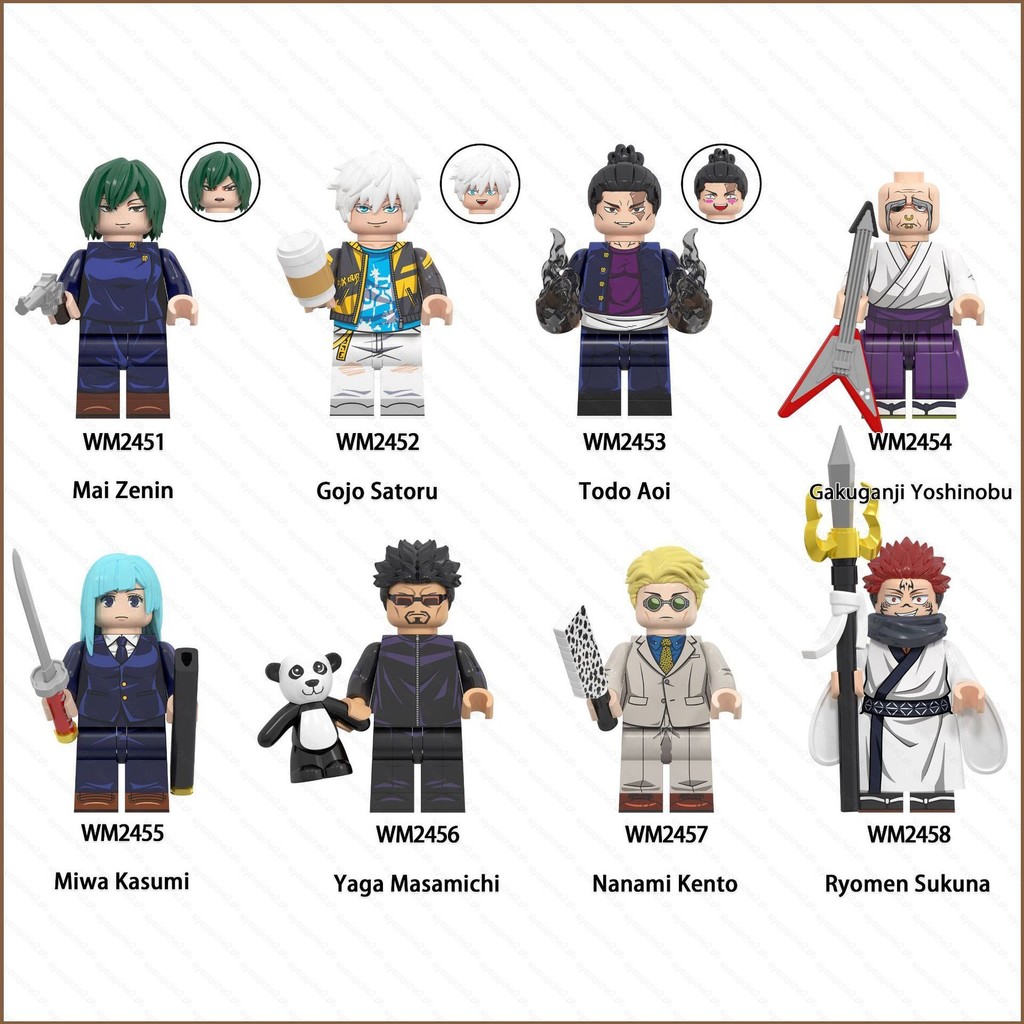 SY2 Jujutsu Kaisen 2 Minifigure Building Blocks Satoru Gojo Nanami ...