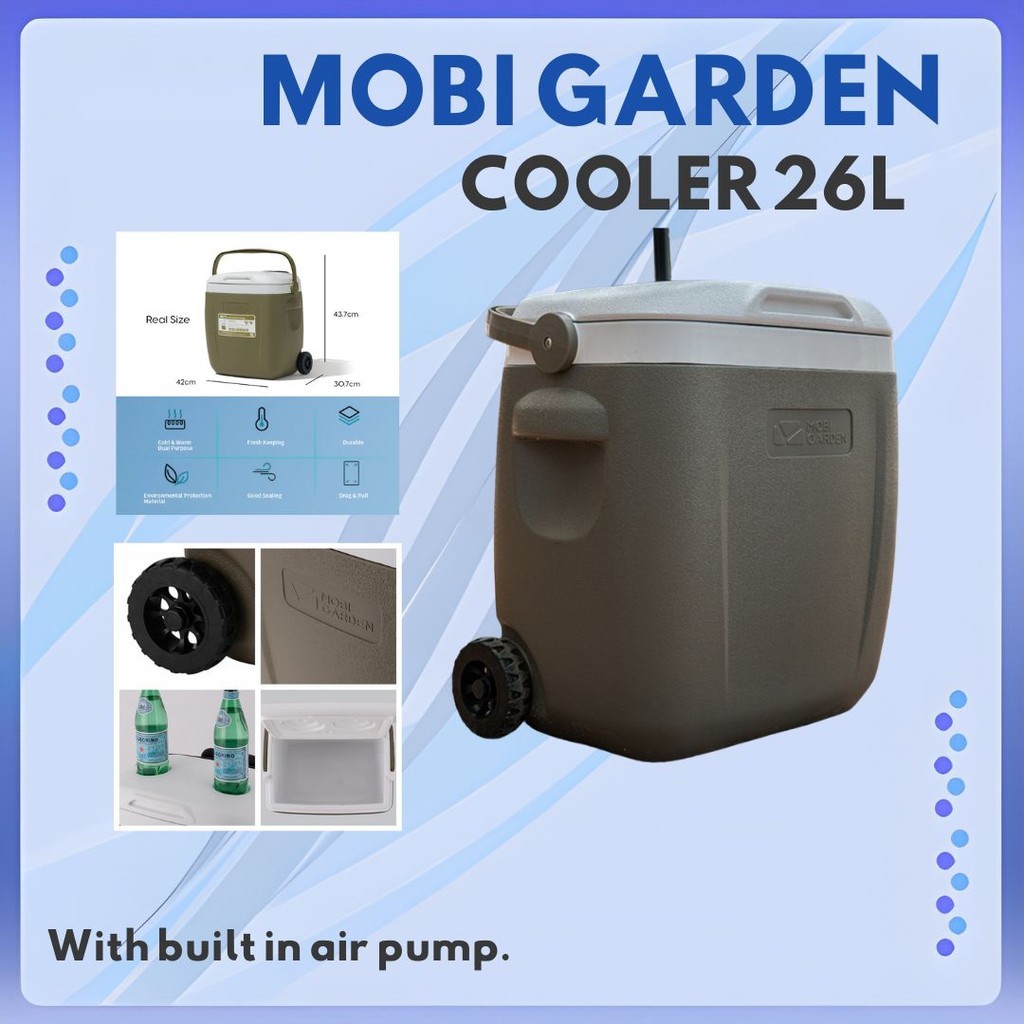 Mobi garden NX20671028 cooler box 26L | Shopee Philippines