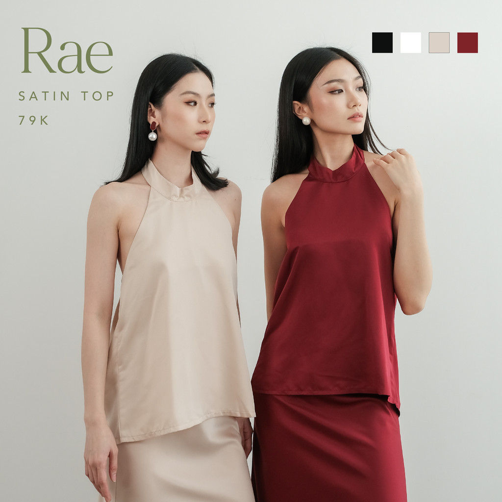 Rae Satin Top -- Ocha Wear | Women's Satin top | Premium Blouse Tank ...