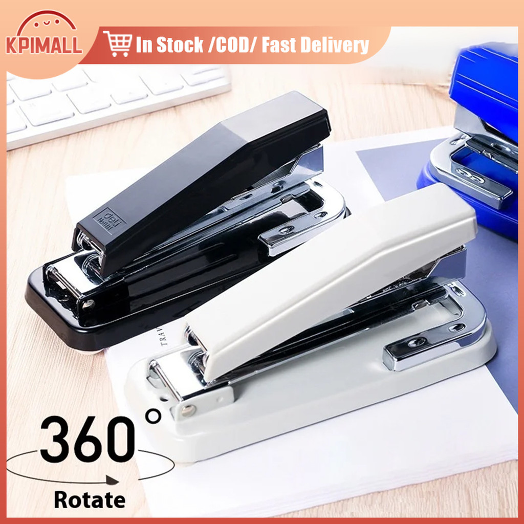 Stapler Big 360 Stapler Heavy Duty Black/White Binding Stapler Middle ...
