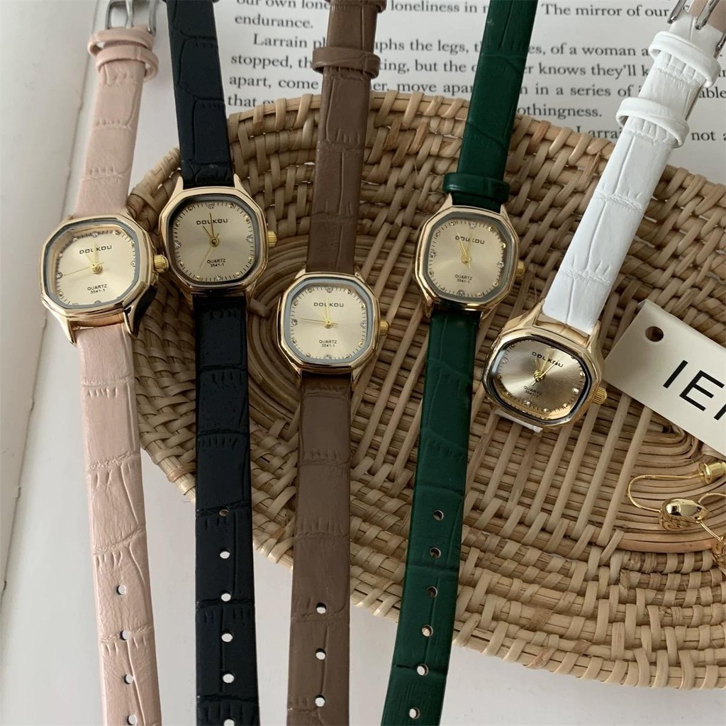 Retro Simple Classic Octagon Dial Watch Female Wristwatch Casual PU ...