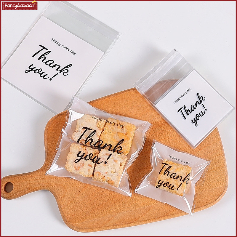 FB】Cookie Self-adhesive Bag Nougat Moon Cake Packaging Bag Gift Self ...
