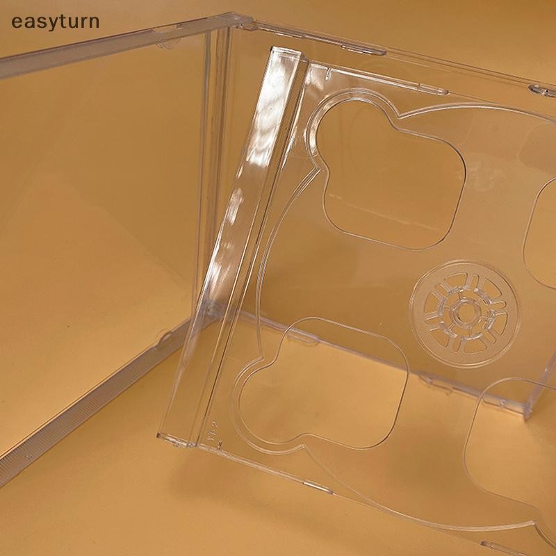 easyturn Square Transparent Bottom CD Box Empty CD Case PP Plastic ...